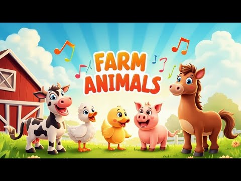 The Animals On The Farm | Oink, Neigh, baa | Animals and Farm Song for ...