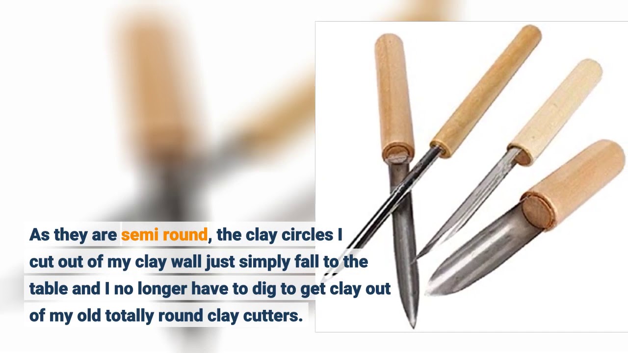 BQLZR Semi Round Hole Cutters Pottery Clay Ceramic Tools for Drilling ...