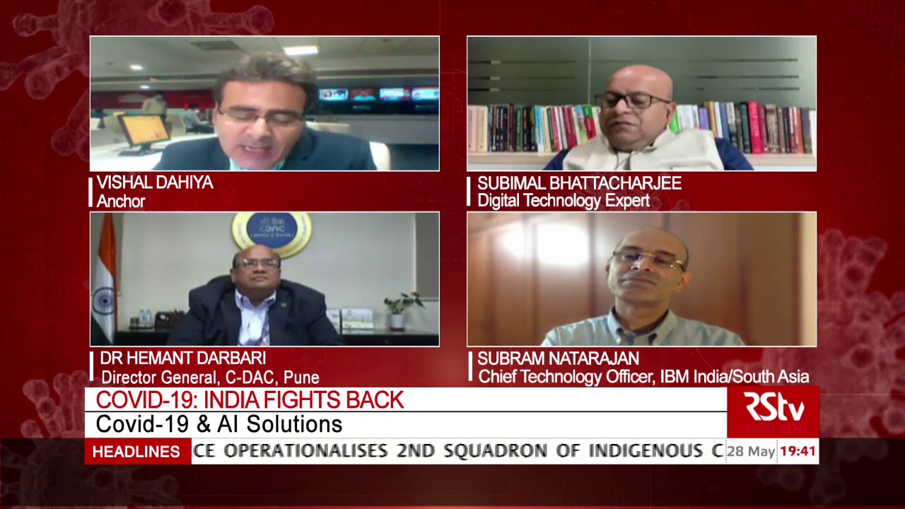 COVID-19 & AI Solutions - Dr Hemant Darbari, DG, C-DAC on Rajya Sabha ...
