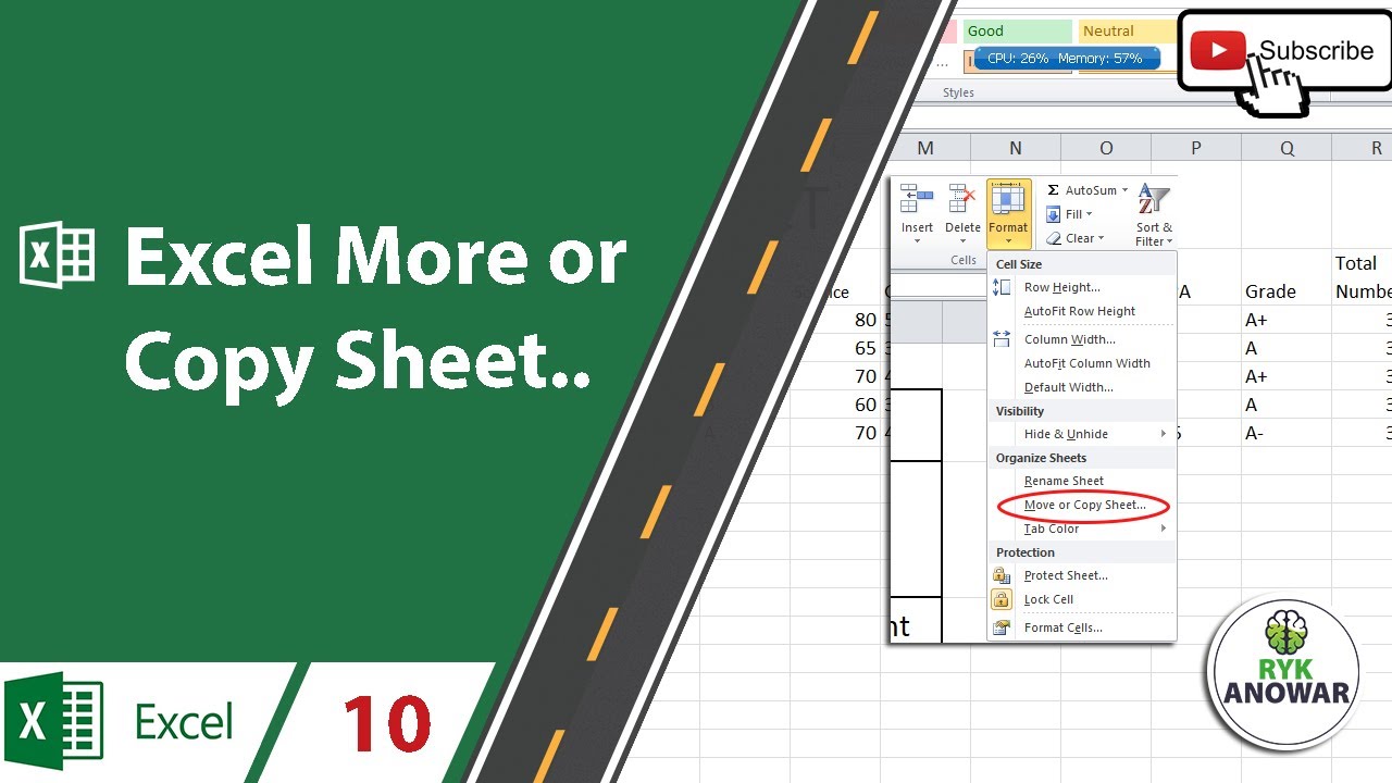 Move Or Copy Sheet Excel Bangla Tutorials 10 YouTube Move Or Copy Sheet Excel Bangla Tutorials 10 YouTube