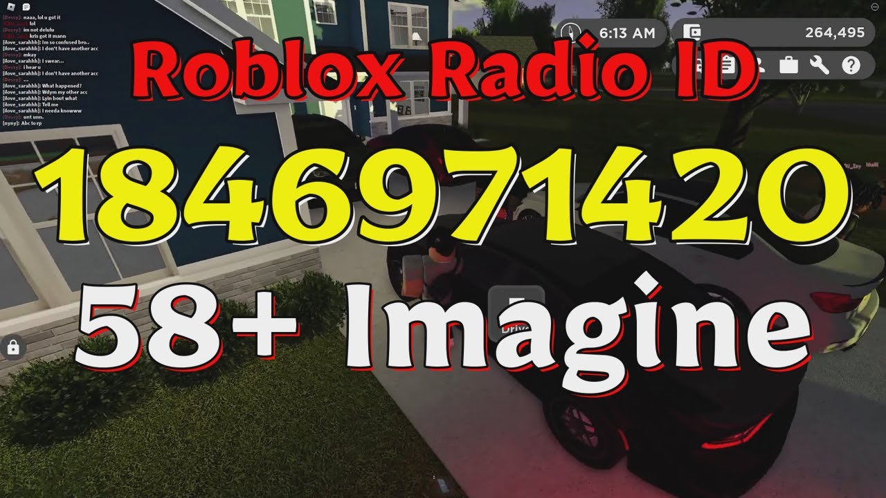 Imagine Roblox Radio Codes/IDs - YouTube