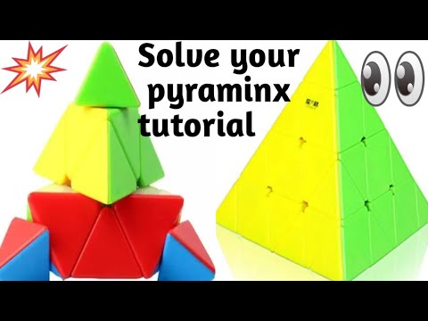 How to solve a pyraminx without Any Algorithm (Easiest way )"tutorial" - YouTube