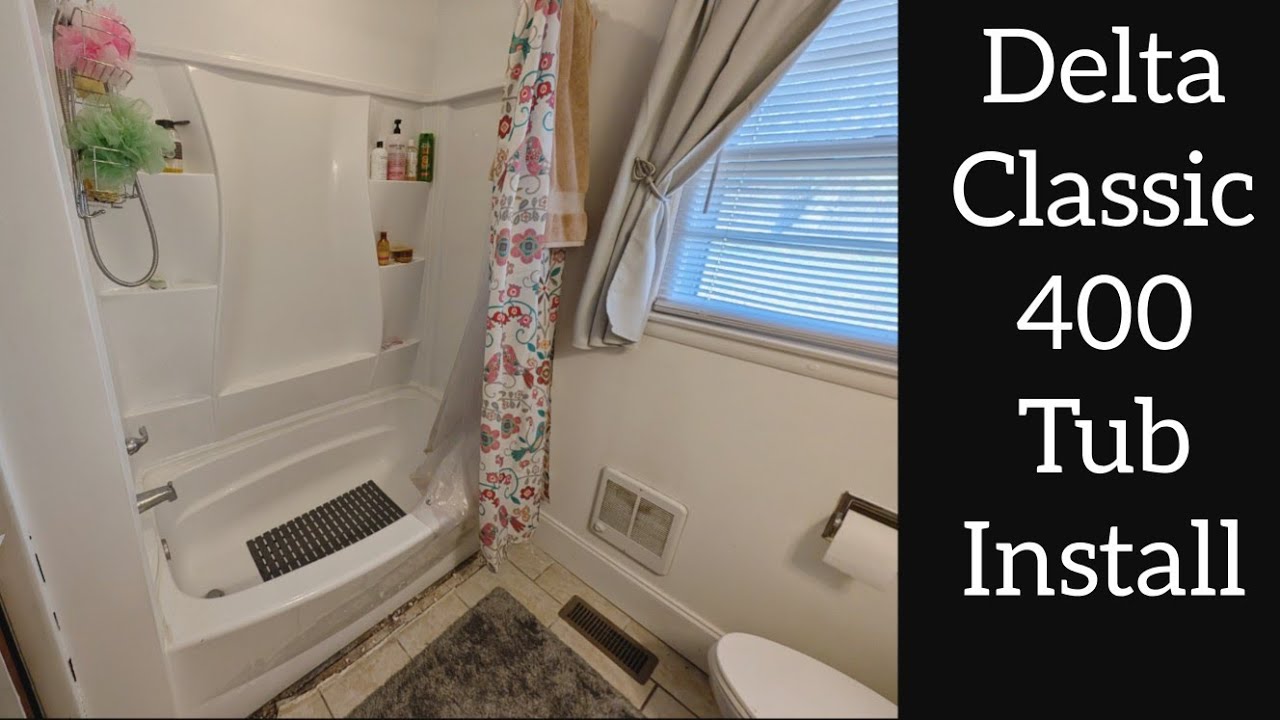 Delta Classic 400 Curve Tub and Surround Delta Foundations Faucet ...