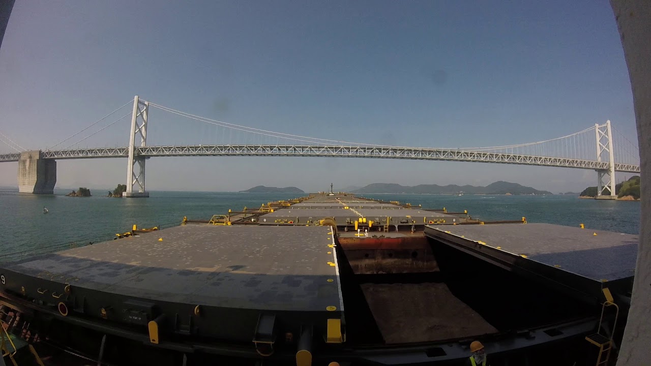 Crossing Mizushima Bridge Japan - YouTube