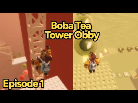Playing The Boba Tea Tower Obby Episode 1 (Roblox) - YouTube