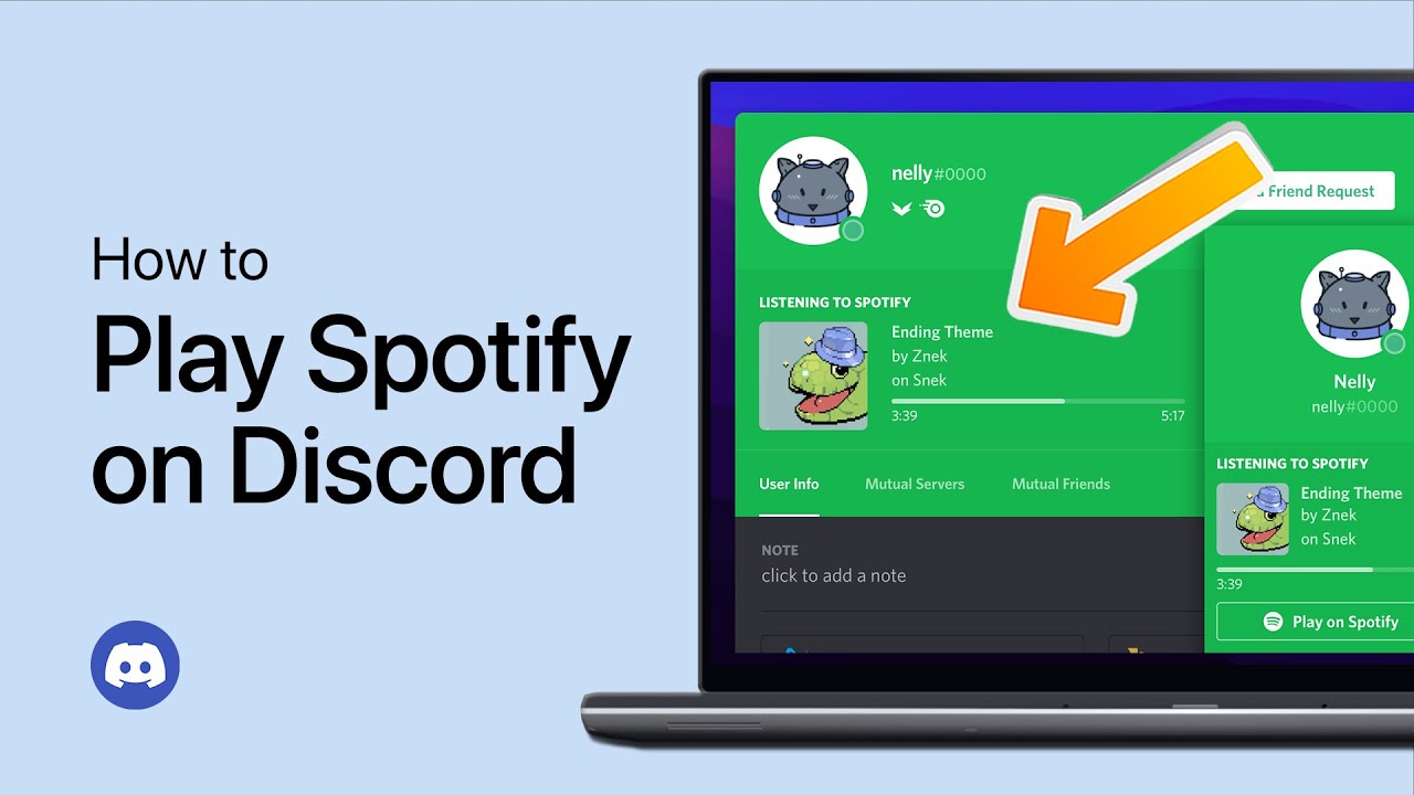 How To Play Spotify on Discord - Tutorial - YouTube