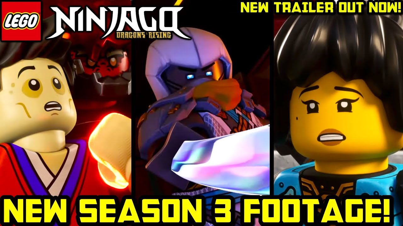CRAZY New Season 3 Footage! 😈 NEW TRAILER OUT NOW! Ninjago Dragons ...