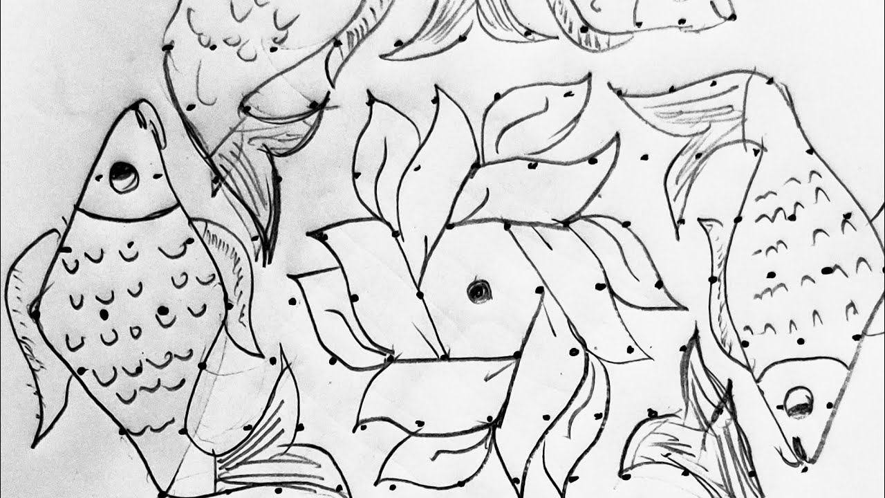 #fish kolam🐋🐋 #muththamizh kolams //15*8dots//#beautifull fish kolam ...