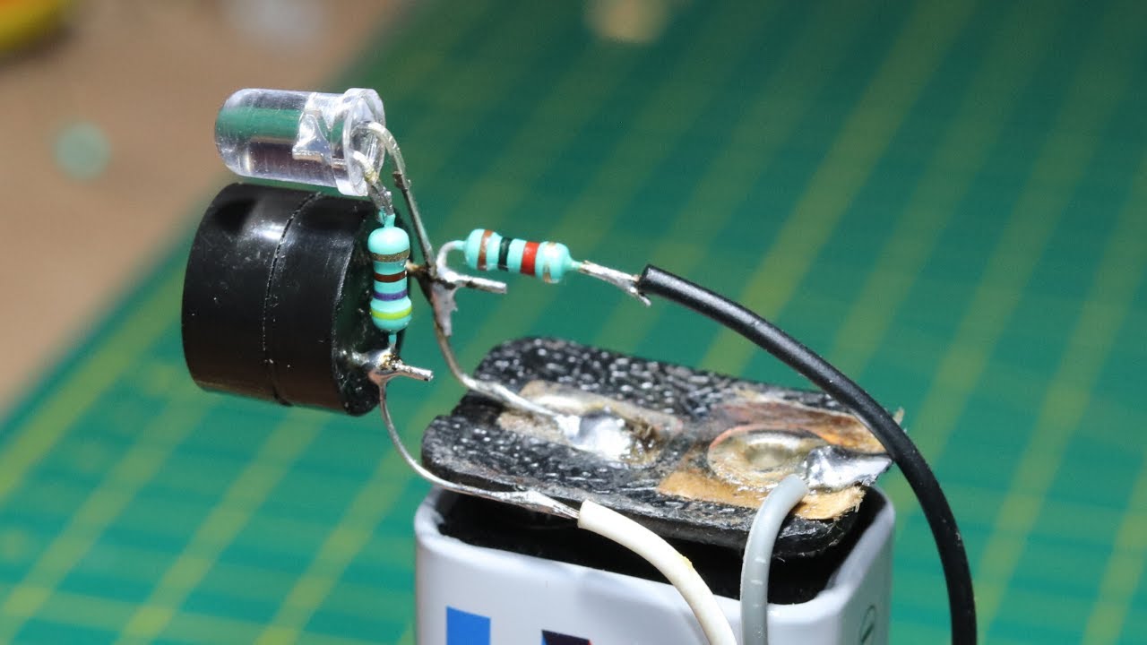 Top 5 Electronic Project with BC547 Transistor, 555 Timer, DC DVD Motor ...