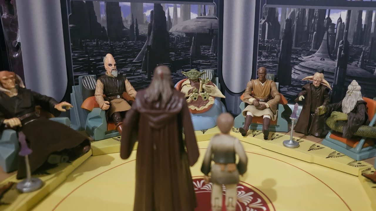 Jedi Council. Star Wars The Phantom Menace Scene. Featuring Qui-Gon ...