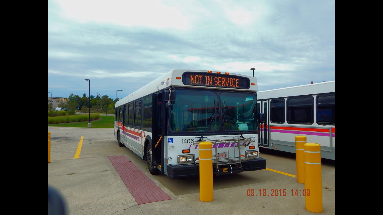 Akron METRO: 2003 New Flyer D40LF (Diesel) #1406 ~ w/ Cummins ISM - YouTube