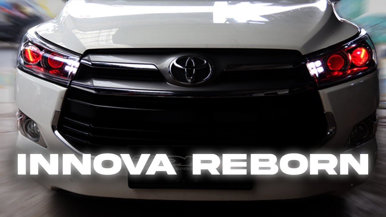 MODIFIKASI LAMPU INNOVA REBORN PAS BANGET SAMA CAT MOBILNYA ️ - YouTube