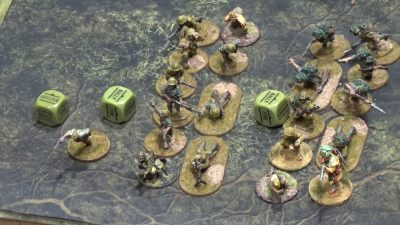 Bolt Action 2nd ed battle report #37 - 1944: Pacific, Slaters knoll ...
