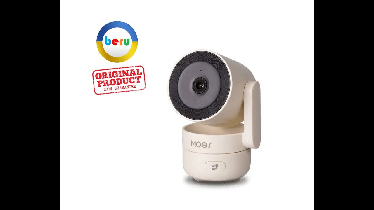 MOES P52 Tuya Домашня IP Wi Fi камера Спостереження зі Стеженням Поворотна Датчики - YouTube