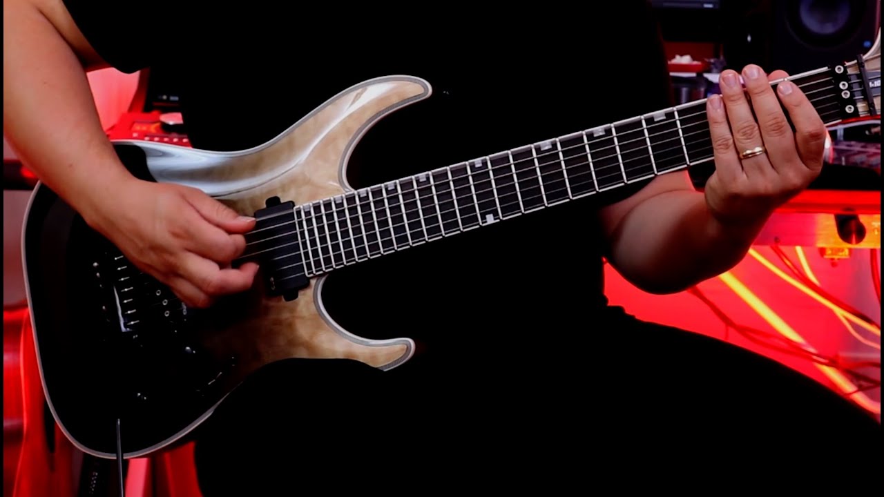 ESP LTD MH-1007 Floyd Rose 7-String Guitar w/ EMG 81-7H & 85-7H Pickups ...