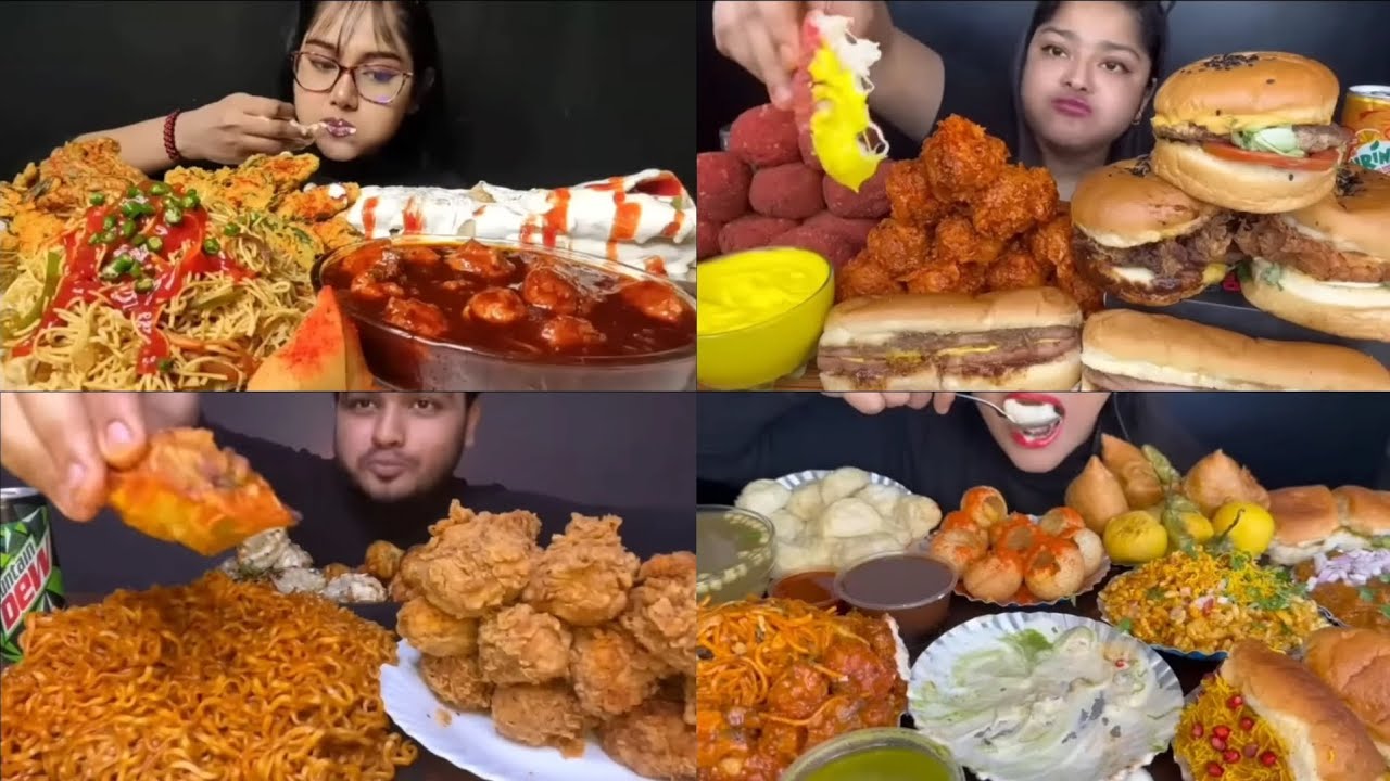 Street Food COMPILATION pav bhaaji ,chicken ,noodles ,samosa, momos ...
