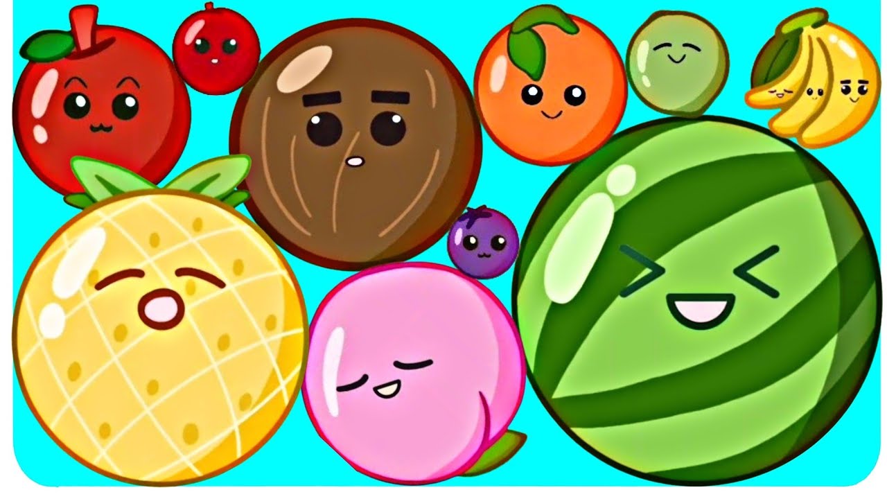 Watermelon Game - ASMR Gameplay (Math Fruits Evolution, Level Up Suika ...