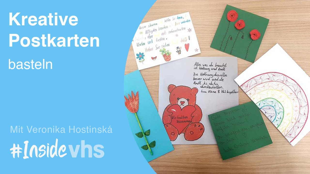 #insidevhs - Kreative Postkarten basteln - YouTube