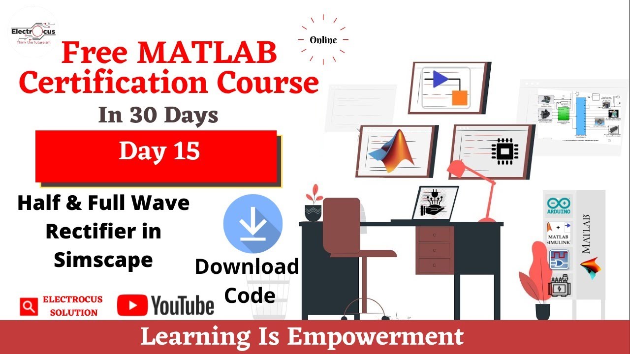 Half wave & Full Wave Rectifier in MATLAB Simulink | (Day-15) - YouTube