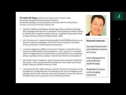Julian Tang: An update on the coronavirus SARS-CoV2 – aerosol, mutation ...