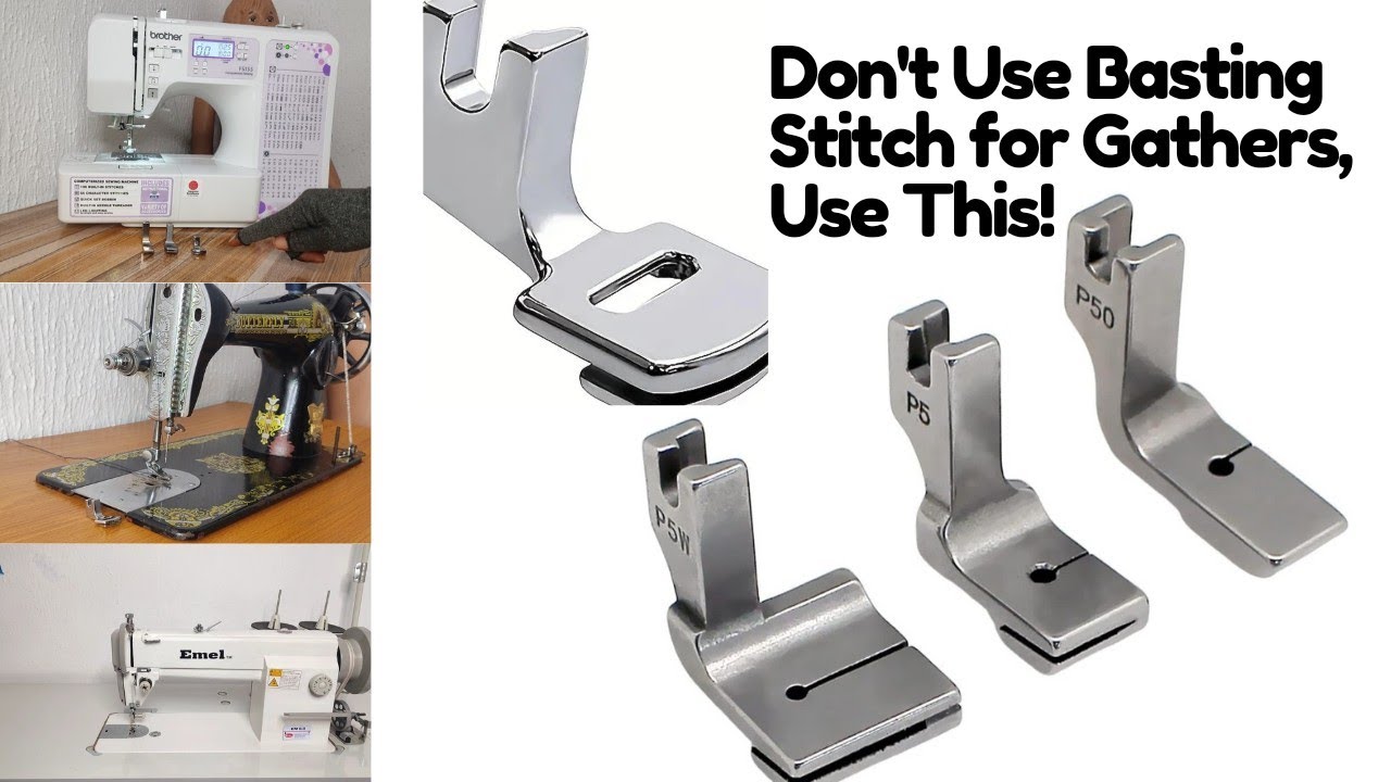 How To Use A Gathering Foot on a Sewing Machine #presserfoot - YouTube