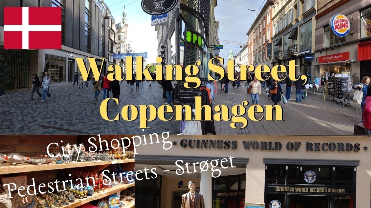 Walking street | Strøget | Main Shopping Street | Copenhagen | Denmark ...