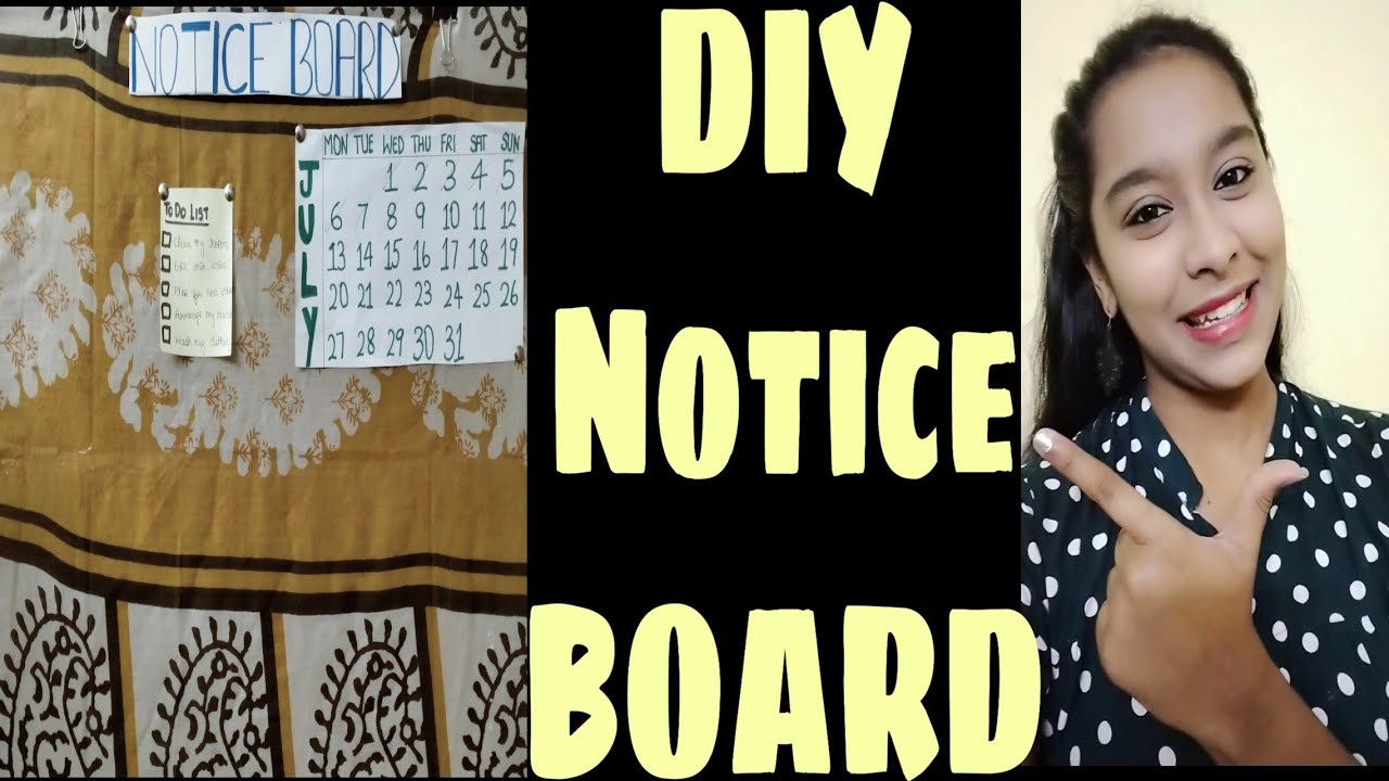How To Make Notice Board At Home In Just 5 Minutes YouTube how-to-make-notice-board-at-home-in-just-5-minutes-youtube