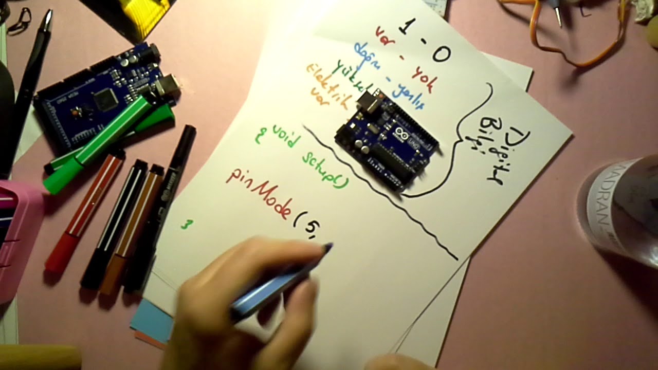 4-pinMode ve digitalWrite - YouTube