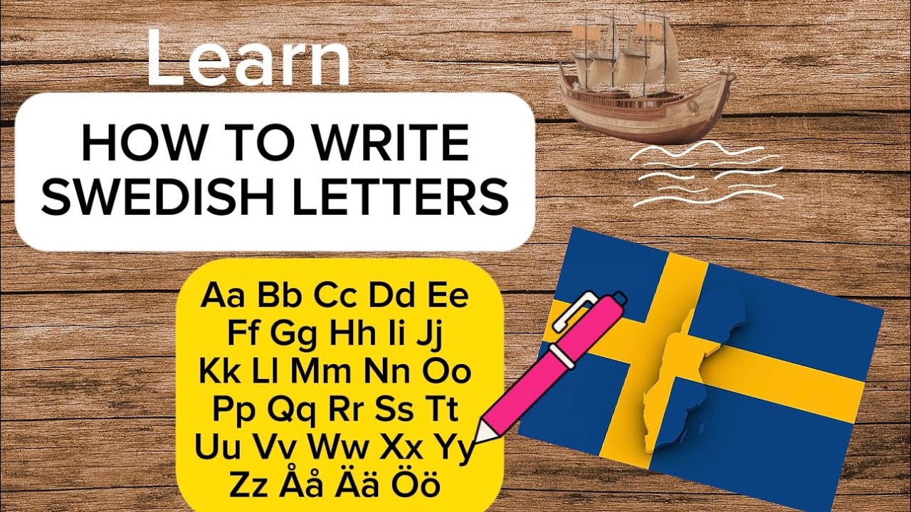 How to Write Swedish Letters: A Beginner's Guide - YouTube