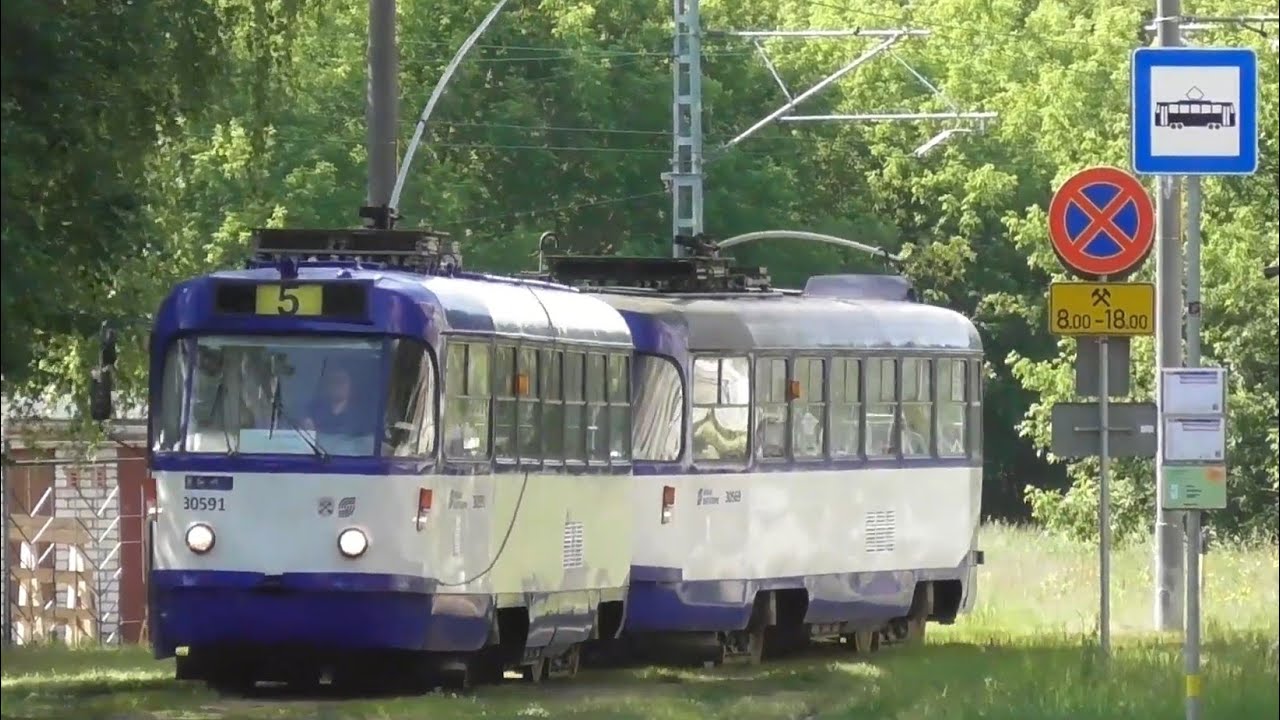 Trip with the Tatra T3A tram and Riga Tatra trams spotting! - YouTube
