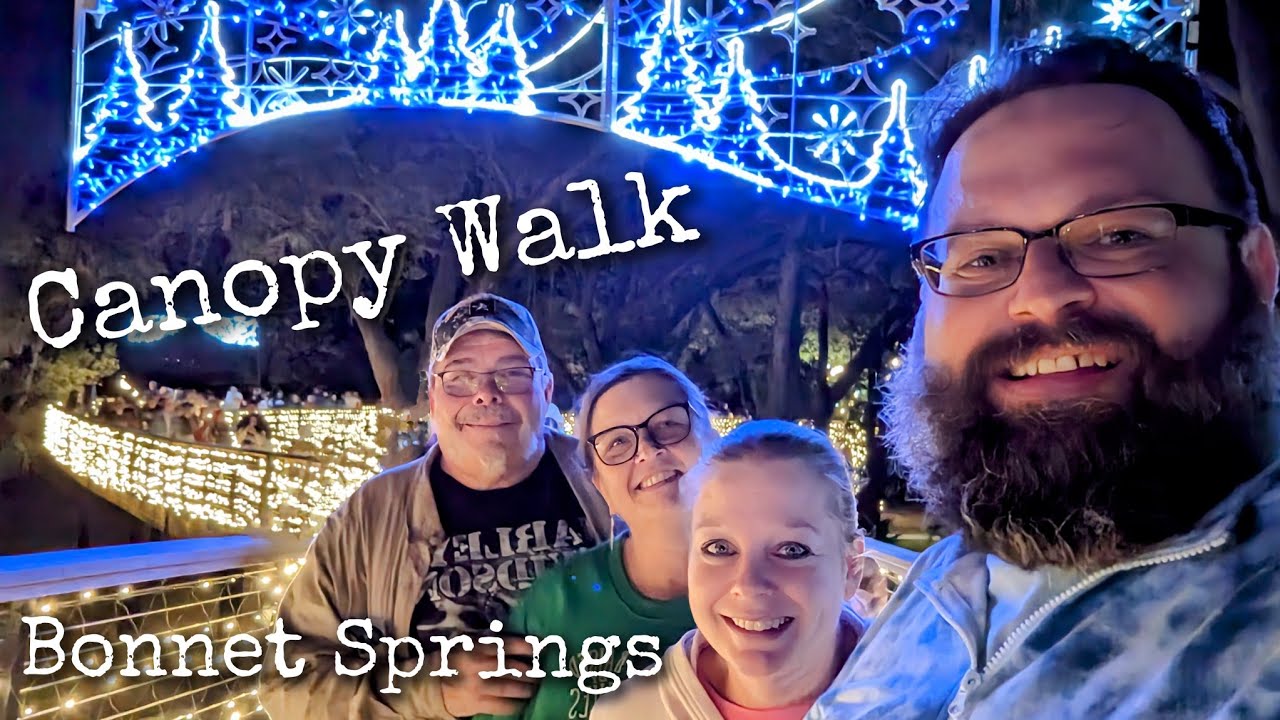 Christmas Canopy Walk | Bonnet Springs Park | Lakeland, Florida - YouTube