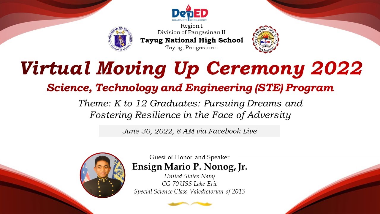 Virtual Moving Up Ceremony of STE Completers (2021-2022) - YouTube