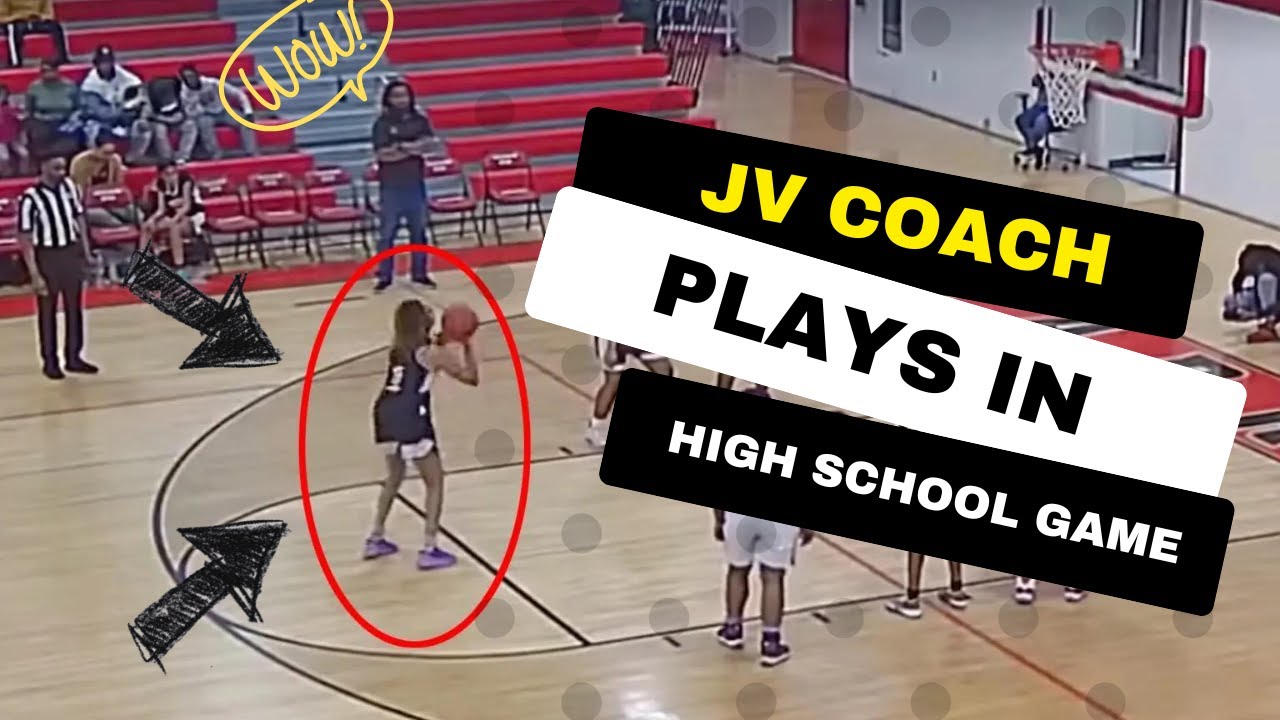 JV COACH PLAYS IN HIGH SCHOOL GAME - YouTube