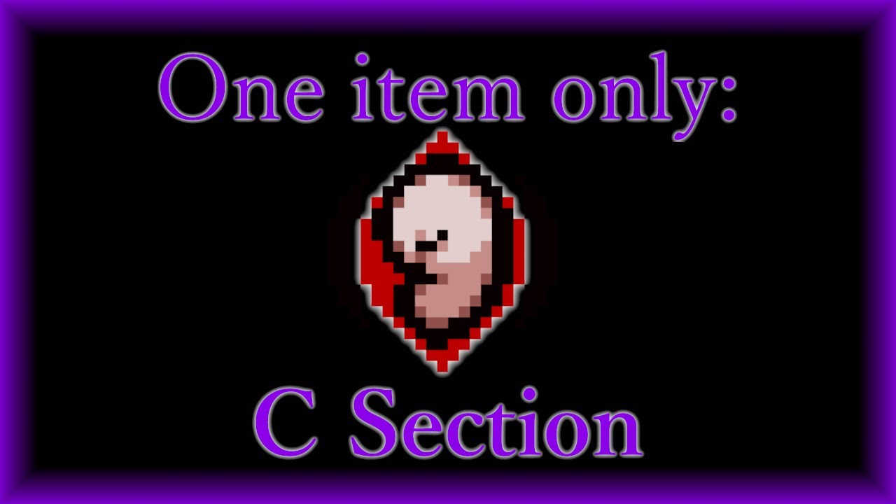 Binding of Isaac Repentance with only C Section - YouTube