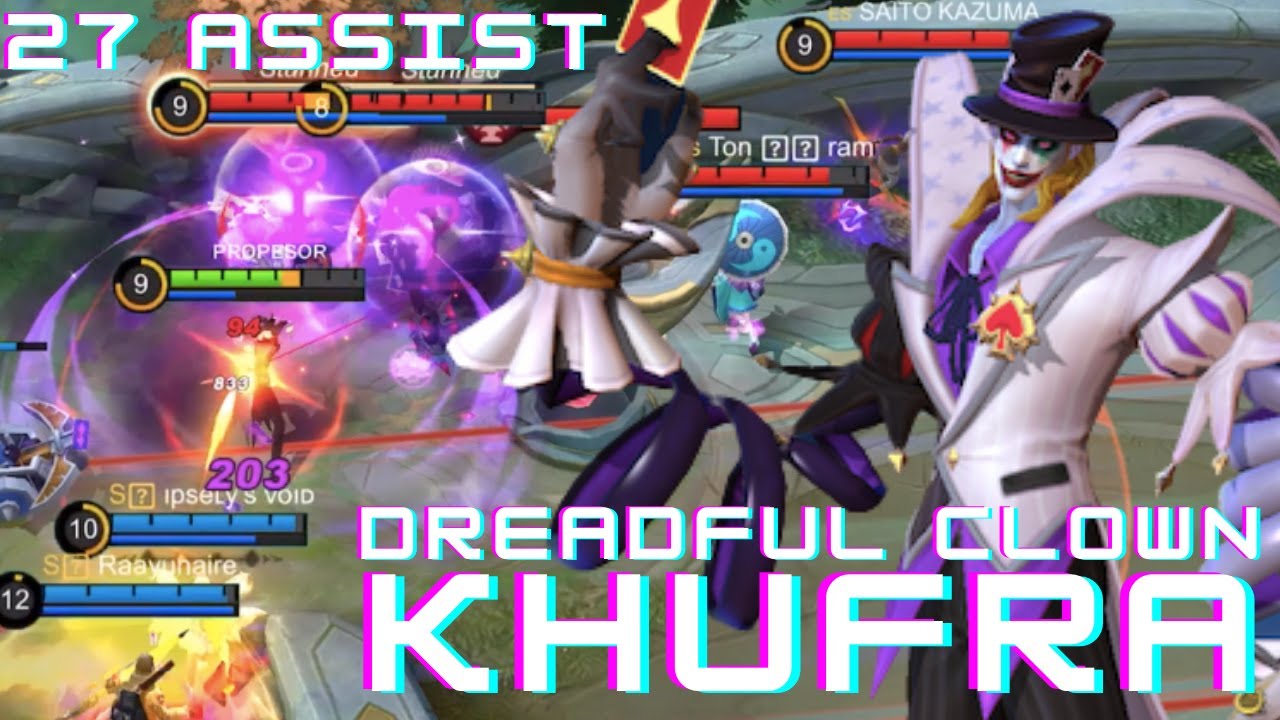 Khufra March Starlight Skin | Dreadful Clown | ᴘʀᴏᴘᴇsᴏʀ - Mobile ...