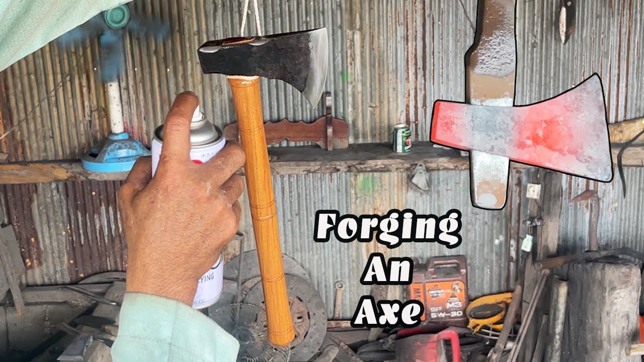 Hot Steel 81 - Forging an axe - YouTube