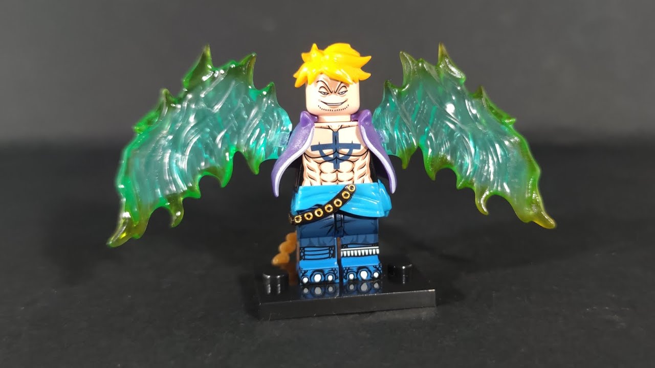 Custom Marco (Whitebeard Pirates) Minifigure – LEGO Style One Piece Toy ...