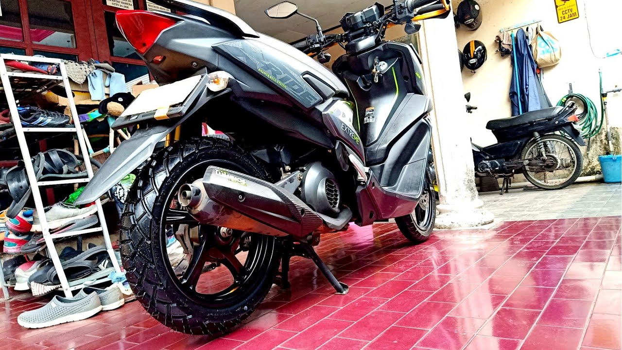 GANTI BAN BELAKANG TUBELESS DUAL PURPOSE FDR HOVER 100/80 R14 PASANG DI ...