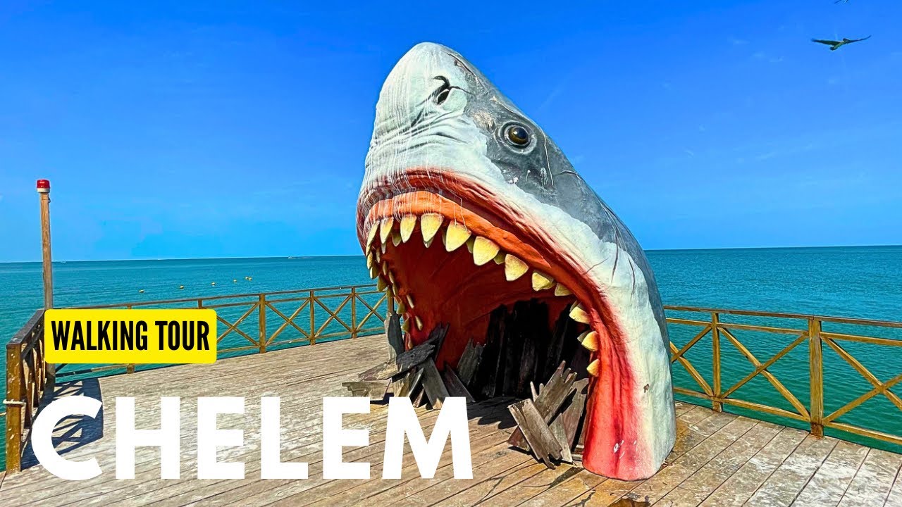 🇲🇽 Chelem beach walking tour | muelle de Chelem | Yucatan Mexico - YouTube