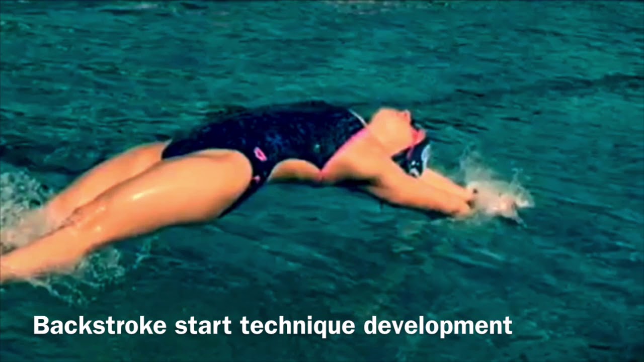 Backstroke start technique development - YouTube
