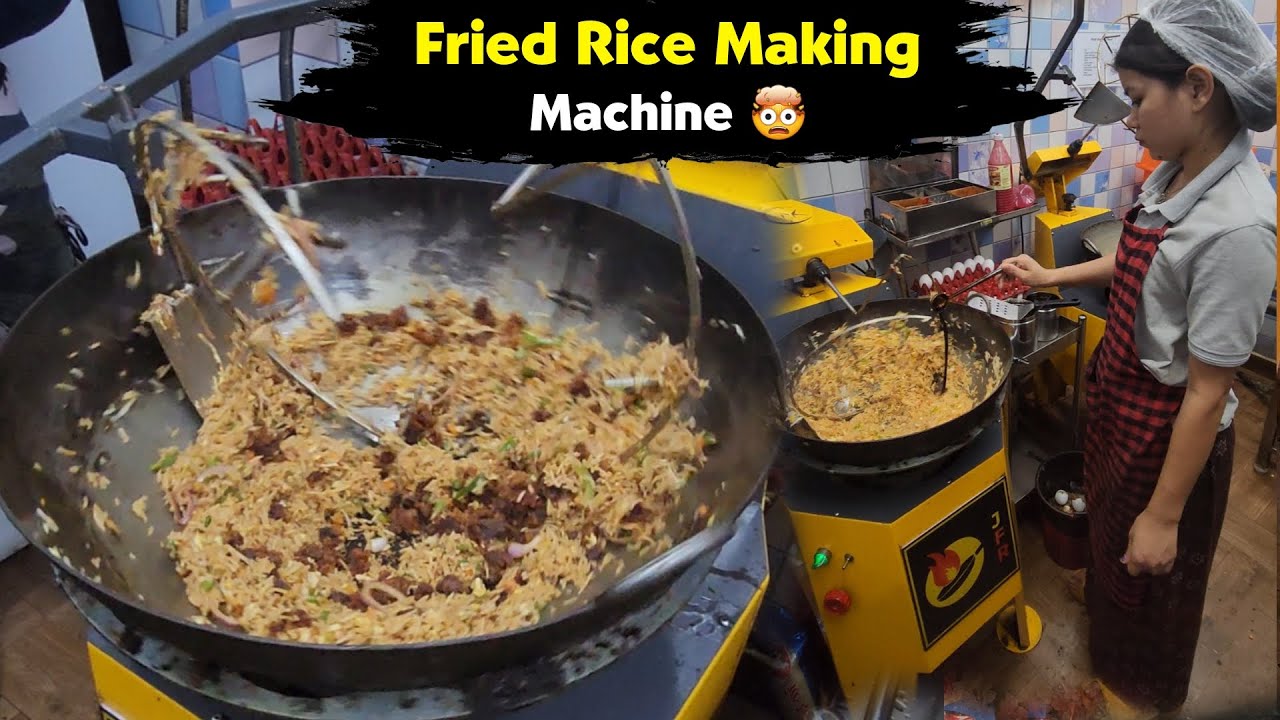 💥 India's First Fried Rice Making Machine 🤖 | Just Fried Rice Chennai ...