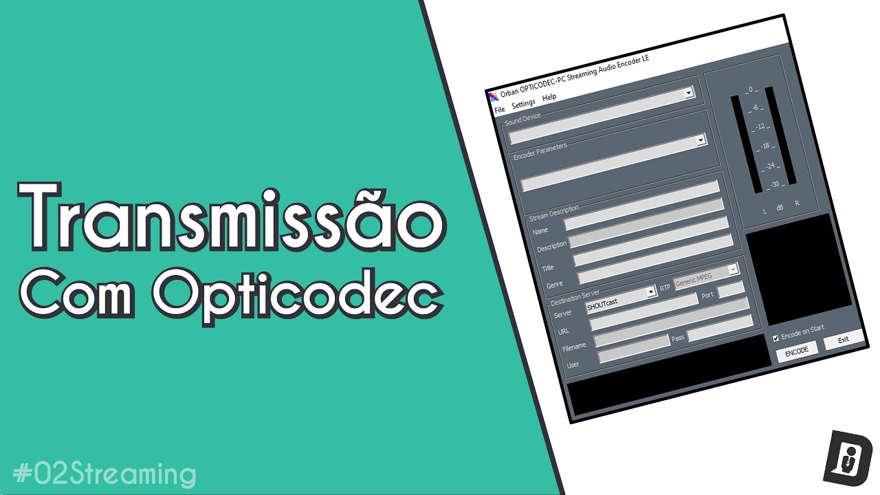 Como Transmitir ao Vivo Para Web Rádio com Opticodec | Diac Tutorias ...