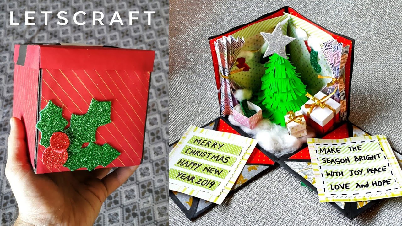 Christmas Explosion Box | Christmas DIY | #ChristmasGifts # ...