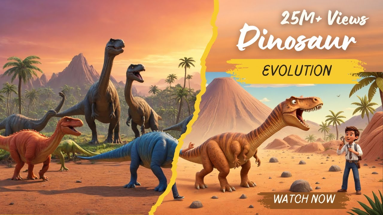 Dinosaur Evolution Song | 3D Animated - YouTube