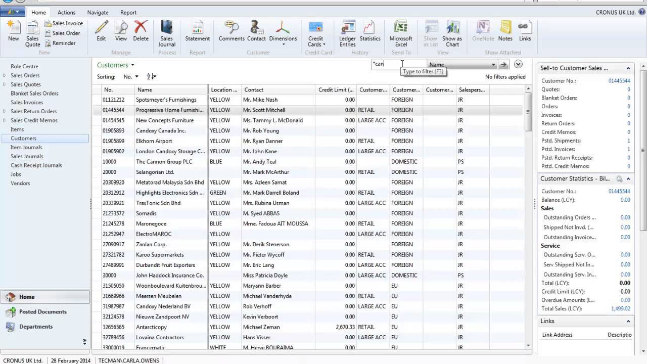 Look and feel of Microsoft Dynamics NAV 2013 - YouTube