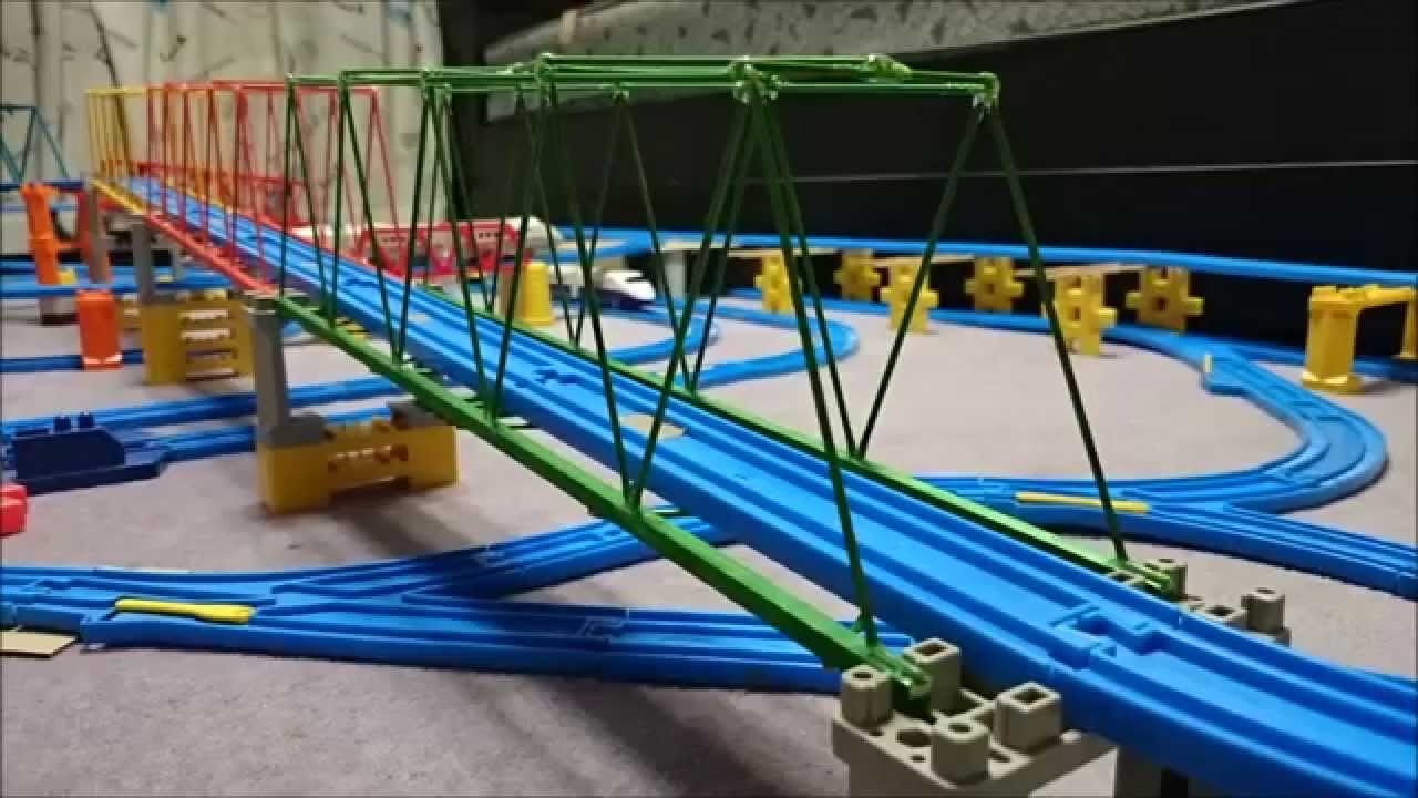 (HD 1080p)TOMICA PLARAIL HOMEMADE BRIDGES - YouTube