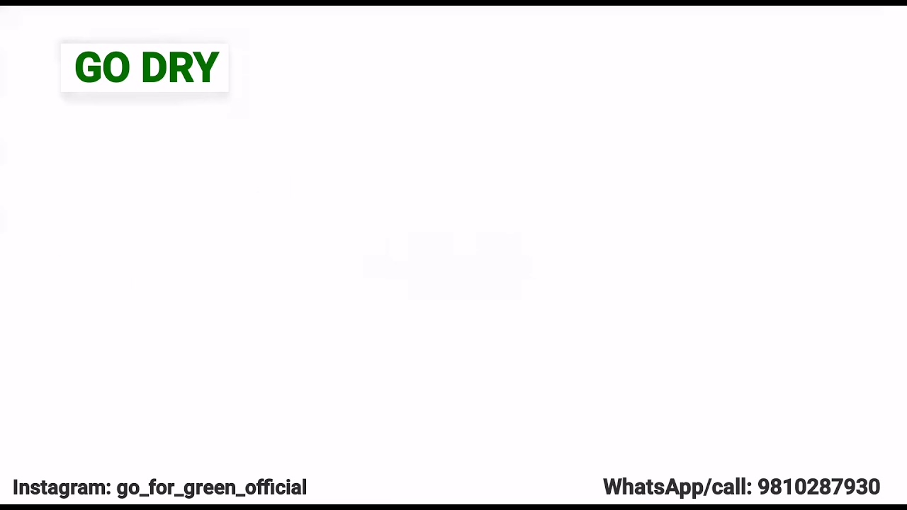 GO DRY || GO FOR GREEN LLP || CLOTH DRY - YouTube