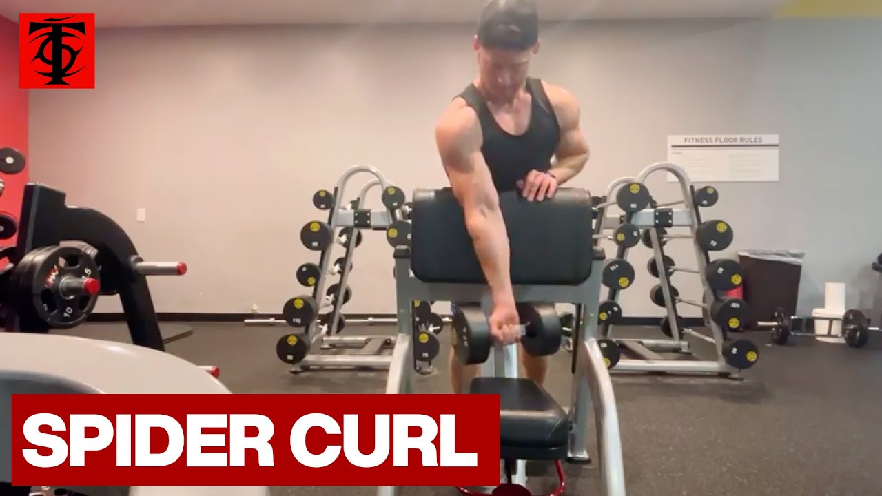 Dumbbell Spider Curl - YouTube