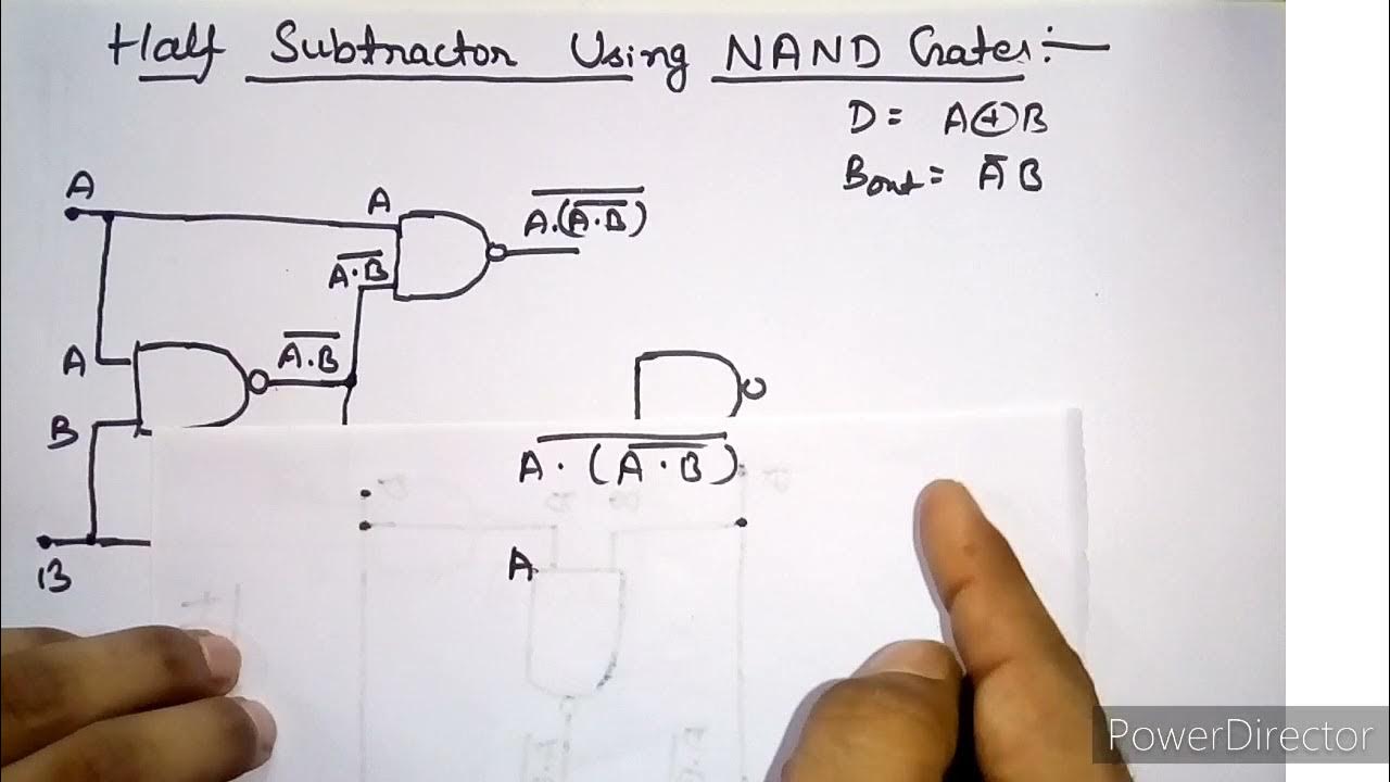 Half Subtractor using NAND GATES || @The Physics Family - YouTube