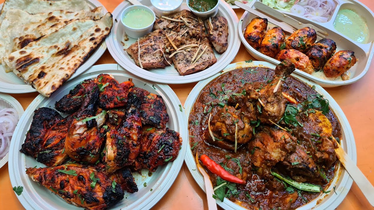 First Time Sardarji Ka AL-Faham Chicken, Live Tawa Desi Ghee Chicken ...